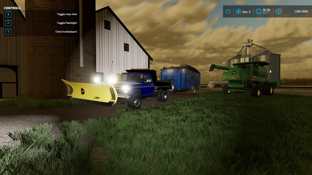 playing fs22 county line no mic - YouTube