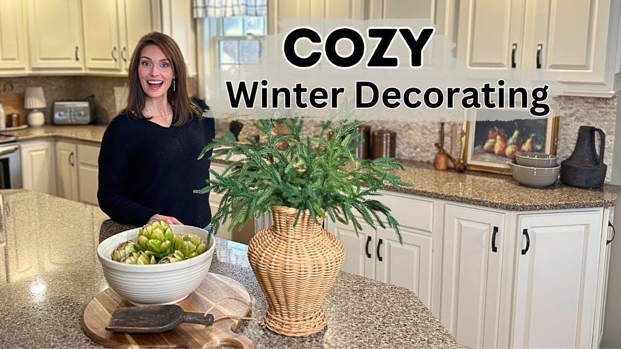 COZY WINTER KITCHEN DECORATING IDEAS | KITCHEN DECORATE WITH ME | New ...