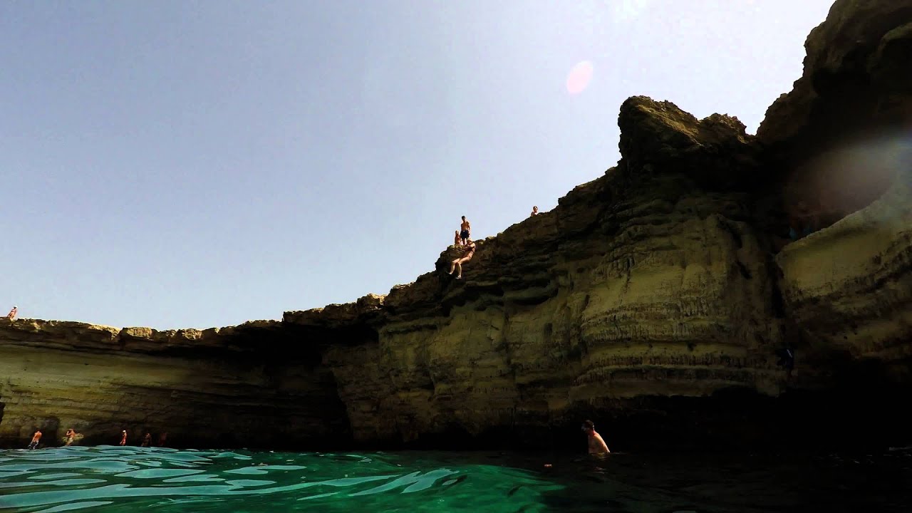 Cape Greco Cliffs Jump - YouTube