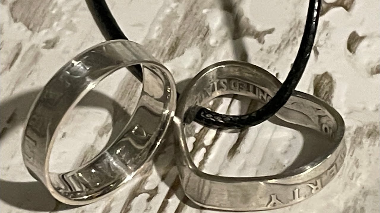 How To Make A Coin Heart Pendant #HowTo #coinheart - YouTube