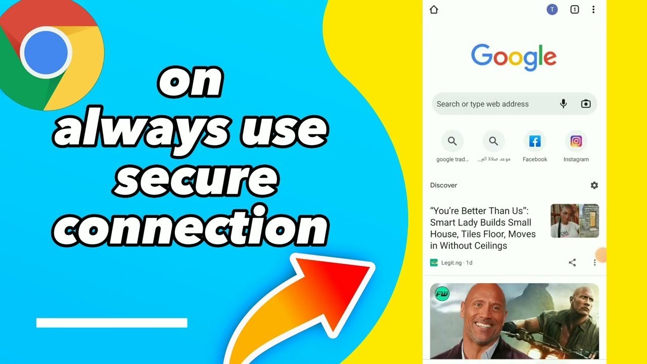 How to turn on always secure connection on Google Chrome - YouTube