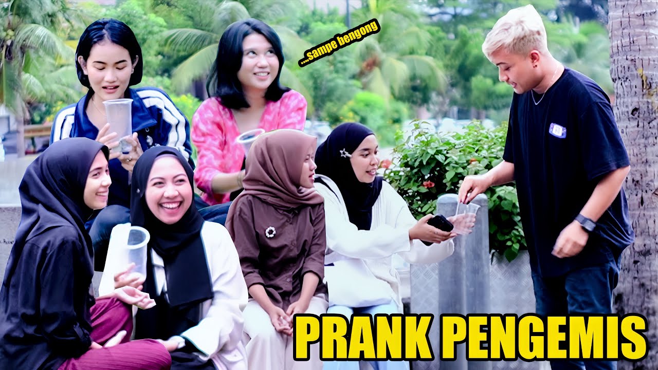 PRANK PENGEMIS KE CEWEK CANTIK REAKSINYA GEMES BANGET - YouTube