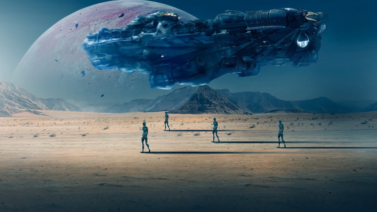 Sci Fi Artwork In Photoshop Tutorial Complete Concept - YouTube