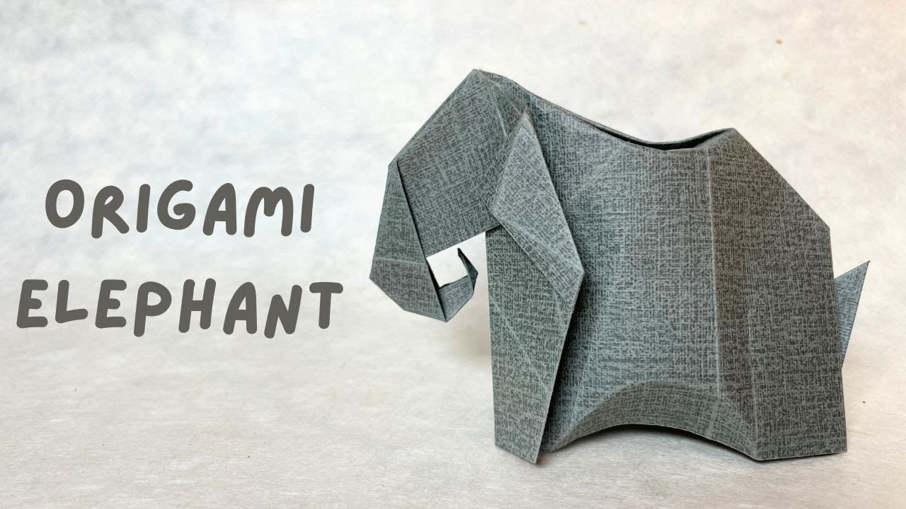 Easy Origami Elephant Step by Step Tutorial | Paper Elephant ...