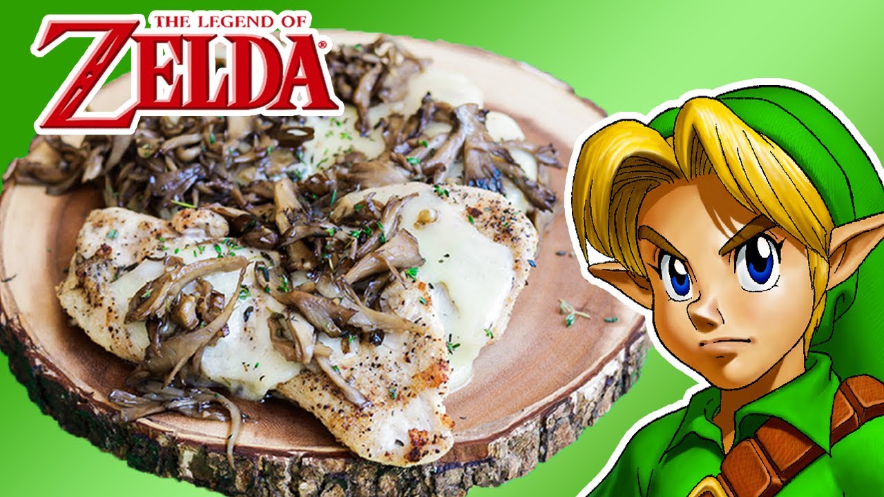 Zelda Recipe | Grilled Cucco Breast With Lost Woods Mushrooms - YouTube