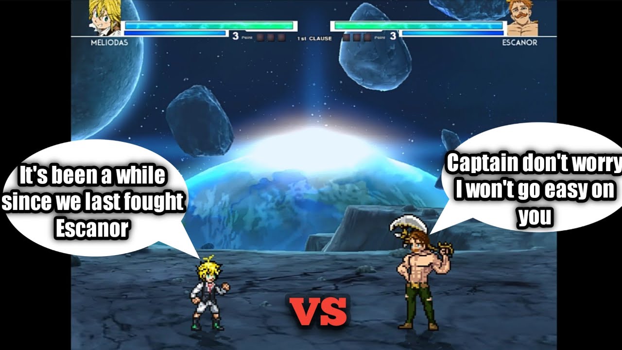 Meliodas vs Escanor in Jump Force Mugen - YouTube