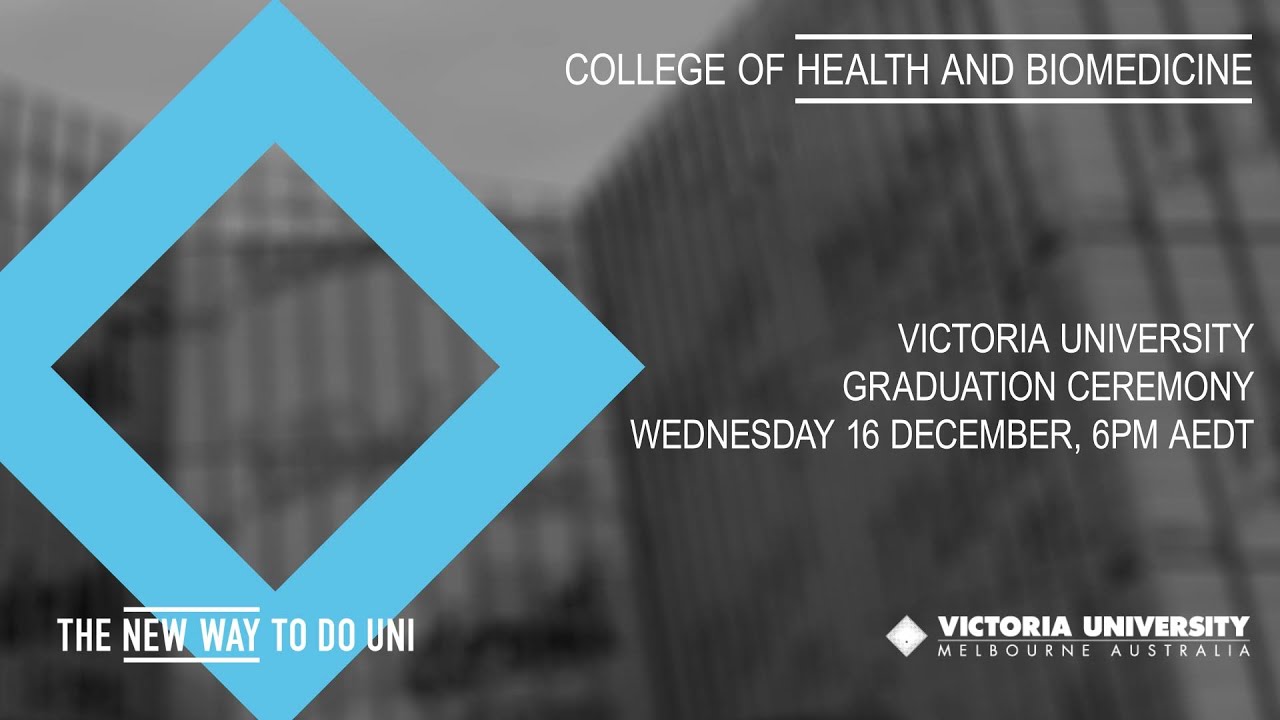 VU Virtual Graduation Ceremony, December 2020 - Health & Biomedicine ...
