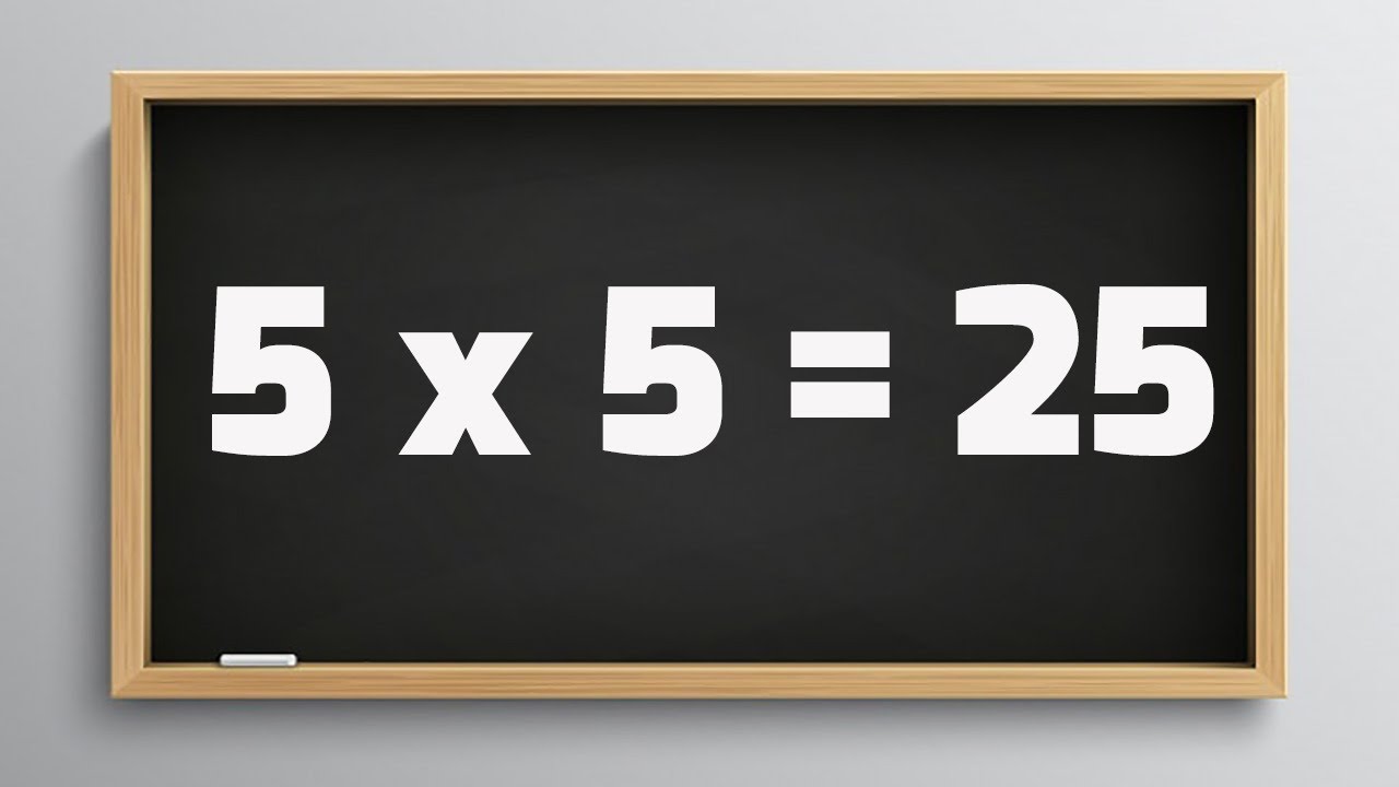 Learn Multiplication Table of Five 5 x 5 = 5 | 5 Times Tables ...