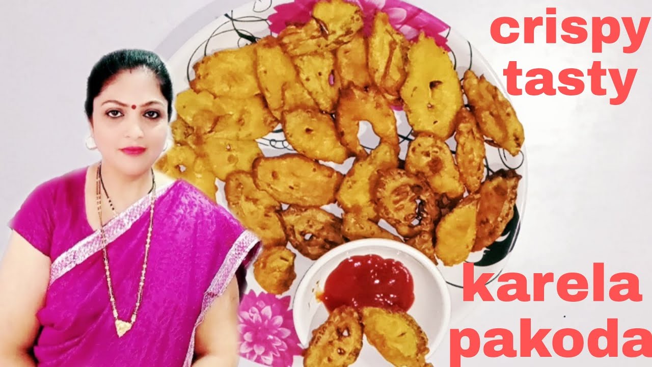 | Karela Pakoda | Crispy & Spicy Karela Pakoda | Bittergourdfritters ...
