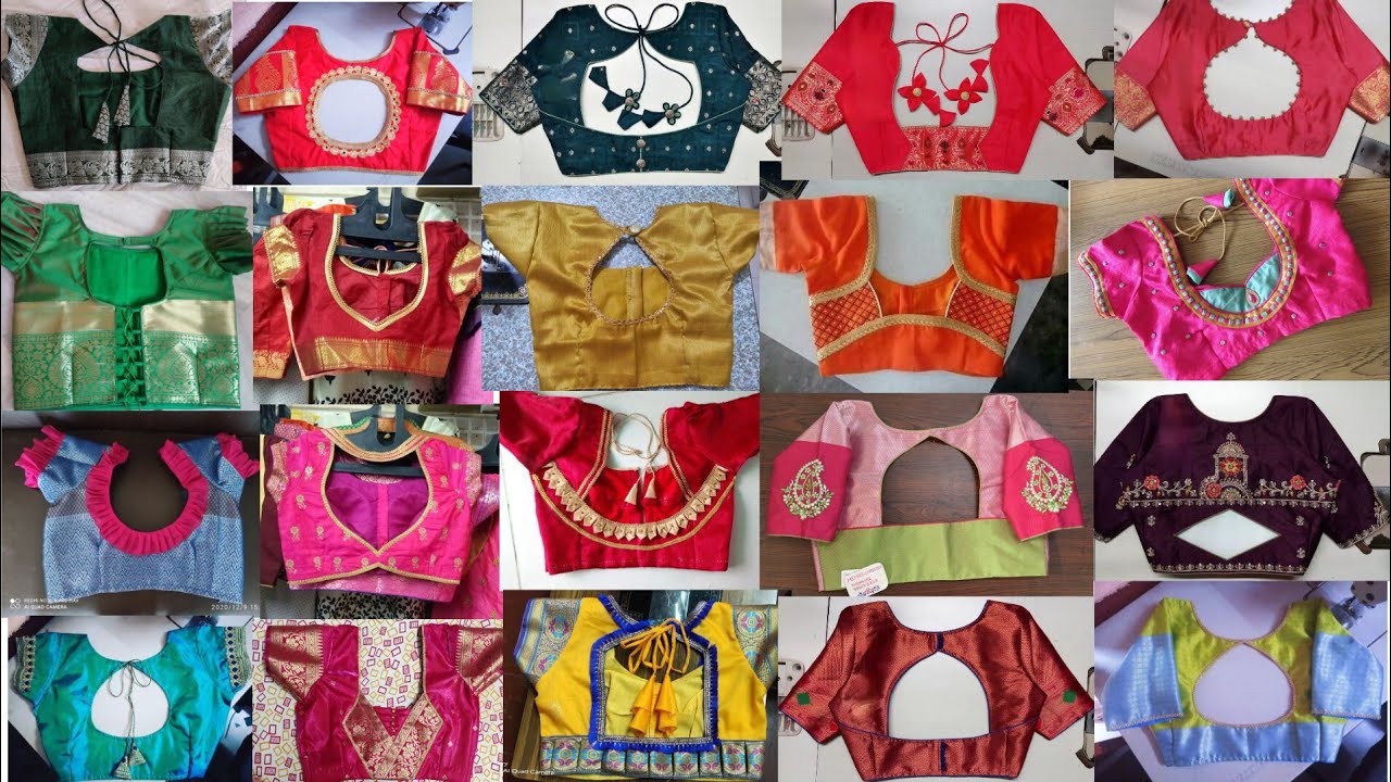 Blouse back side neck designs|blauj dizain 2024|blouse designs idea ...