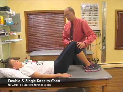 Double & Single Knee to Chest Exercise - YouTube