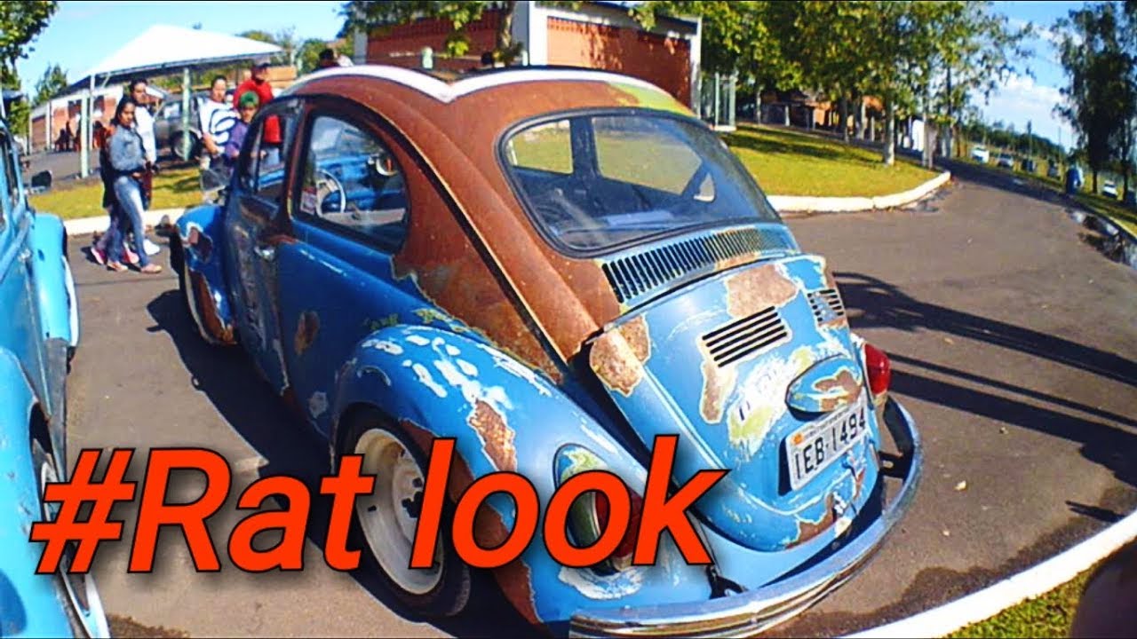 FUSCA RAT LOOK REBAIXADO COM RAGTOP - YouTube