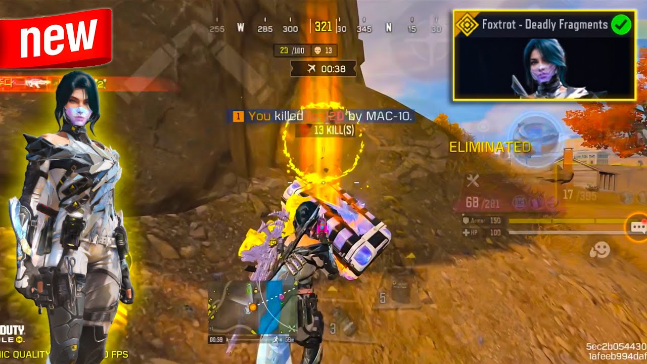 *NEW* LEGENDARY FOXTROT - DEADLY FRAGMENTS in SOLO SQUAD COD MOBILE BR ...