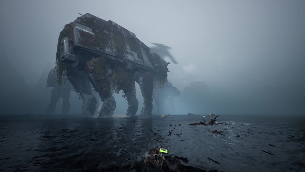 Star Wars Jedi Fallen Order AT-AT Walker Gameplay (Forest Whitaker ...