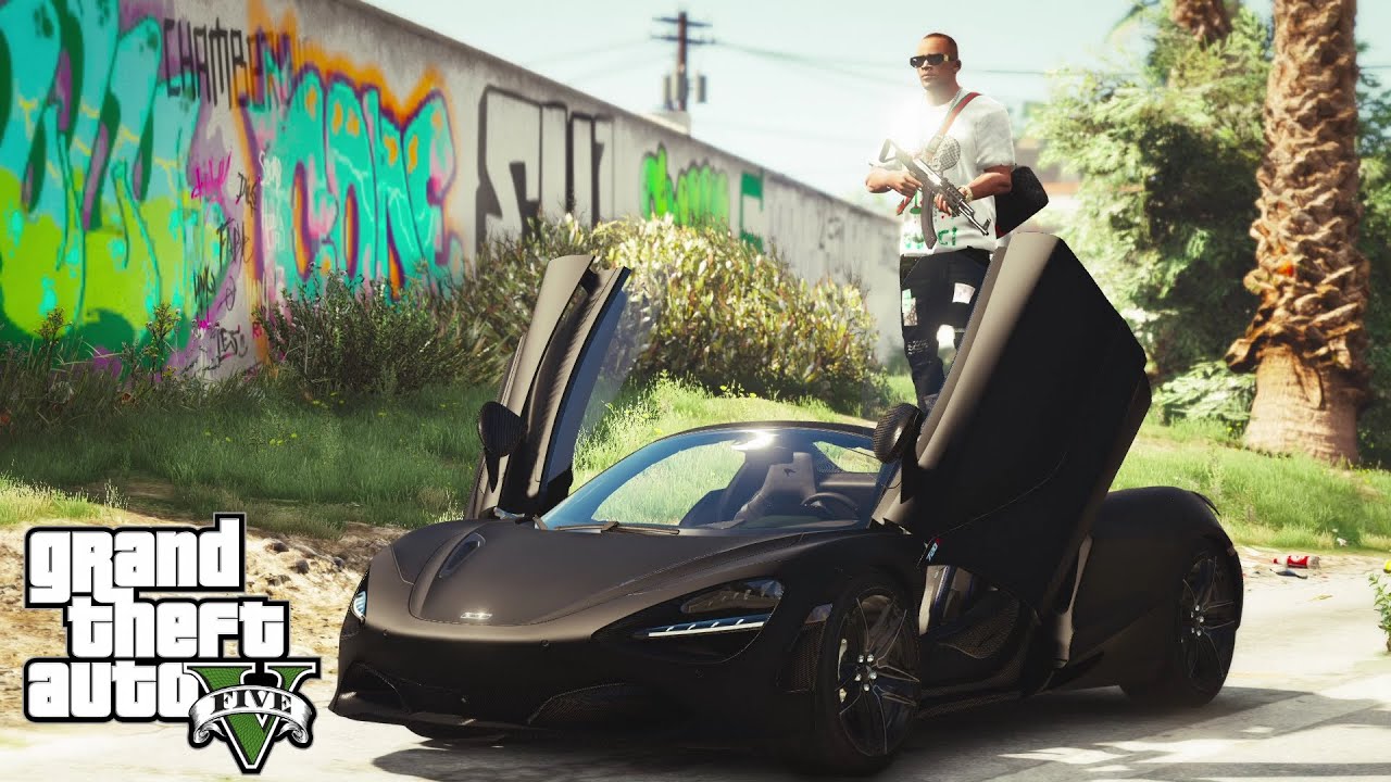 GTA 5 - THE LIFE OF TRAP - MCLAREN 720S MATTE BLACK ON FORGIS! #43 ...