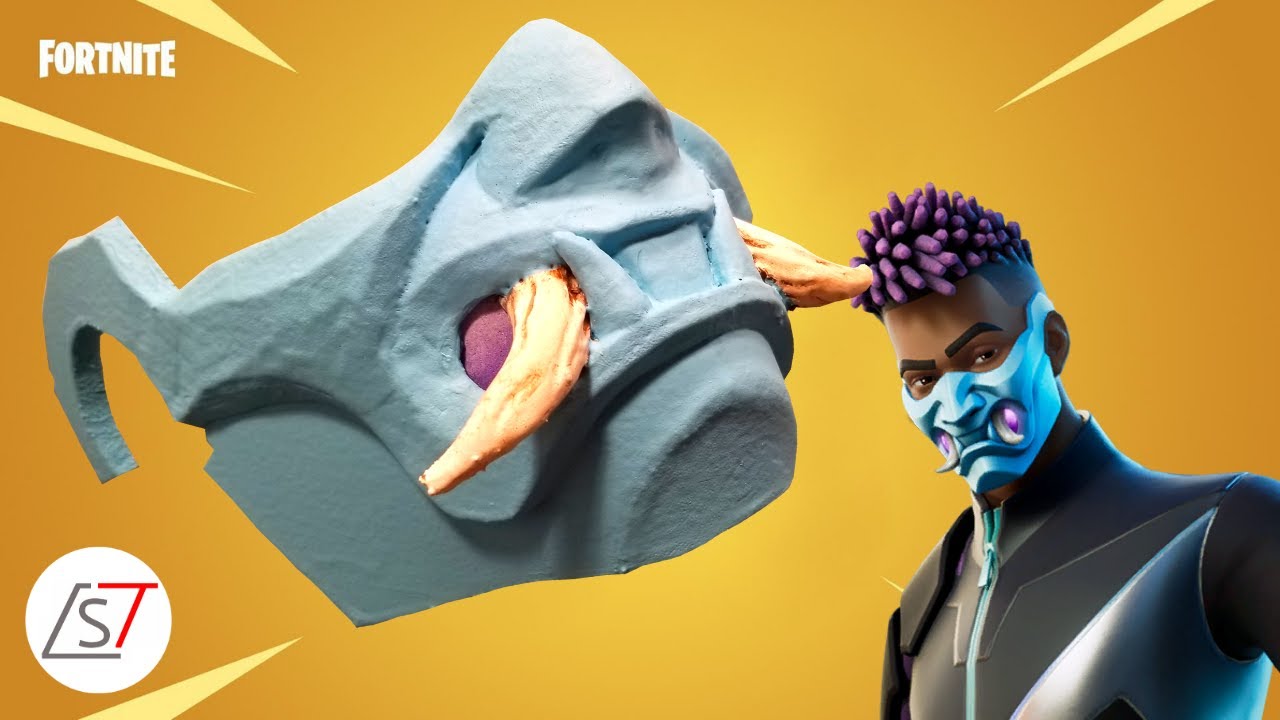 I Made The Fortnite Fade Voyager Mask My First Mask Ever Youtube