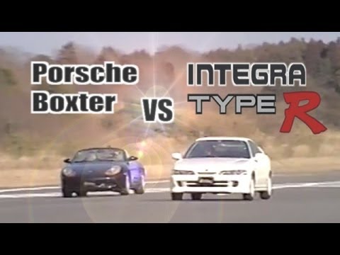 [ENG CC] Integra Type R DC2 vs. Porsche Boxter 1/4 mile drag race 1997 ...