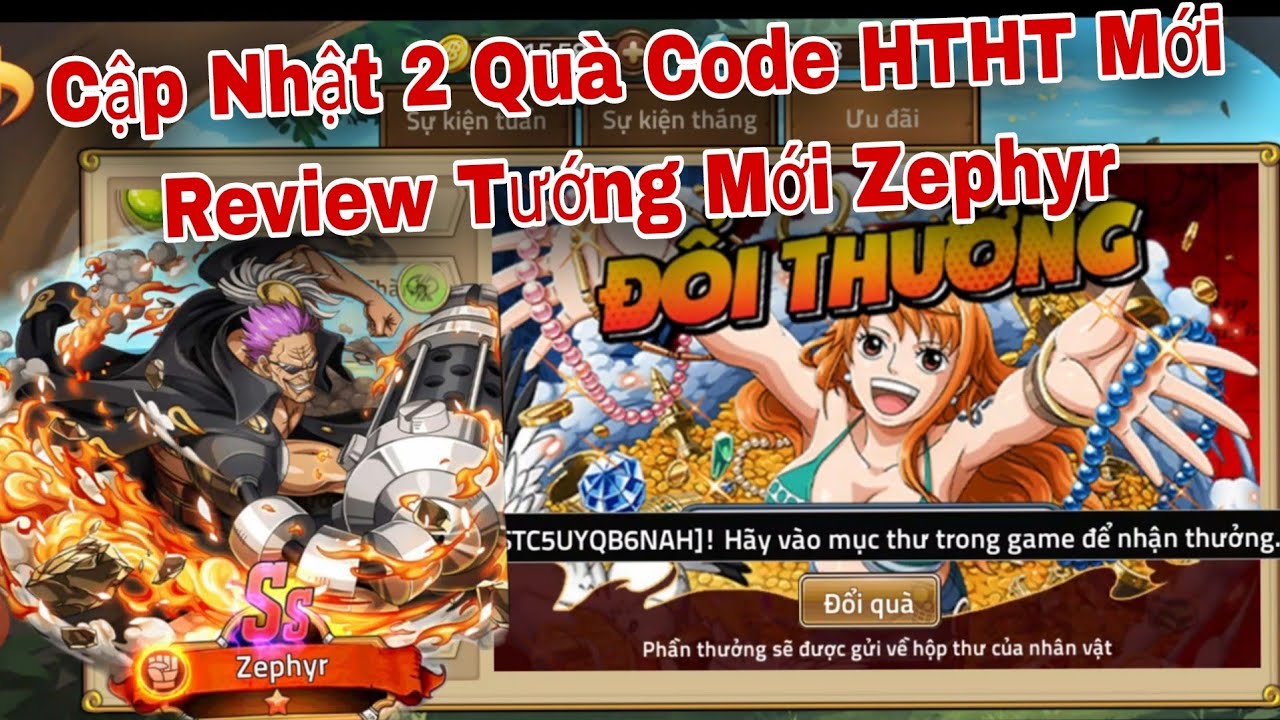 Cập Nhật 2 Code Huyền Thoại Hải Tặc Mới | Review Tướng Sắp Ra Mắt Zephyr | ttgm - YouTube