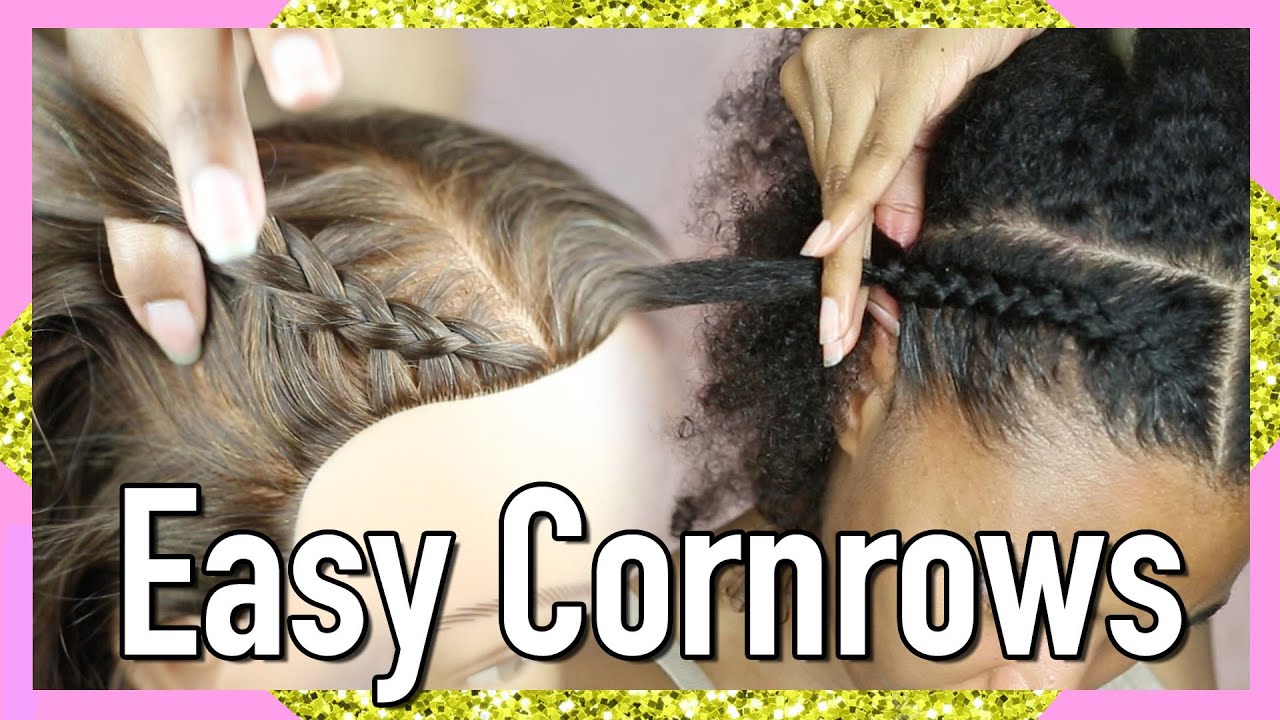 (VERY Detailed) How to Cornrow Your Own Hair For Beginners | Jasmine ...