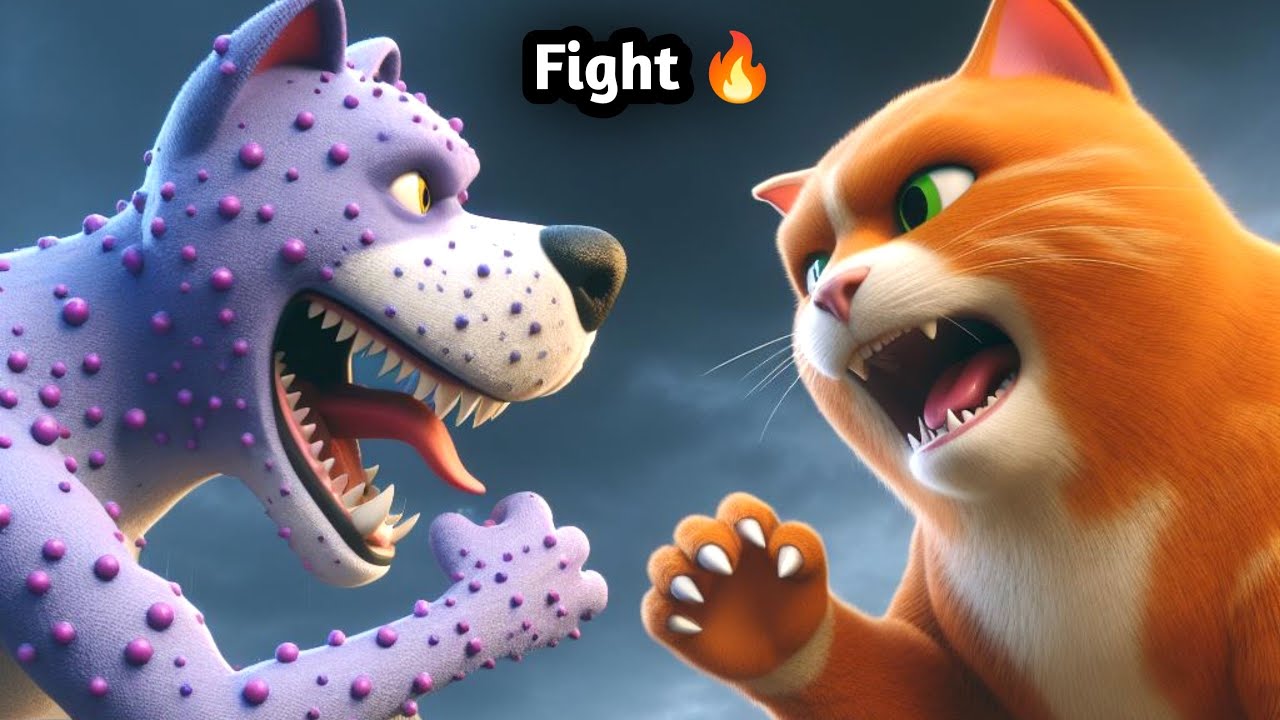 Catzilla Vs Dogzilla Fight | Cat story | Dog story | Cat And Dog Fight ...