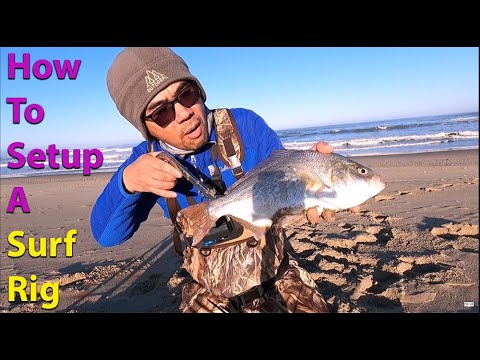 How To Setup A Surf Fishing Rig Oregon Surf Perch Fishing - YouTube