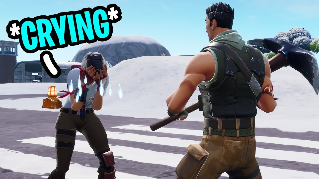 I ACCIDENTALLY Made a Kid Start CRYING on Fortnite... - YouTube