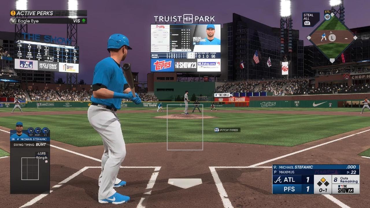 MLB The Show 23 - Perfect Drag Bunt - YouTube