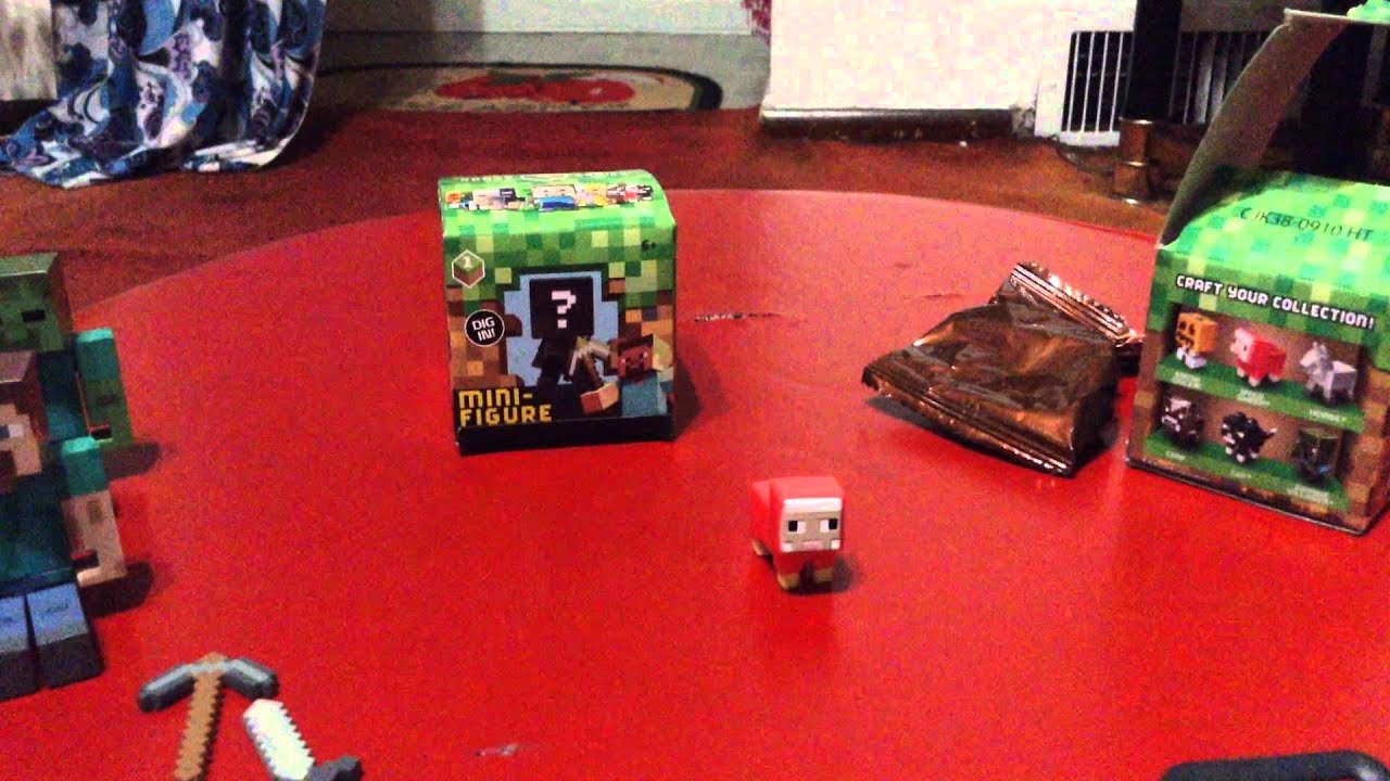 Minecraft blind boxes unboxing - YouTube