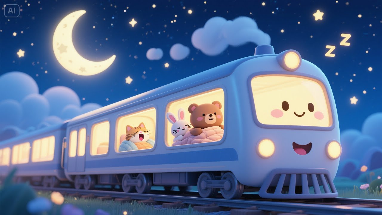 choo choo, sleepy crew, train | bedtime train song for kids | gentle ...
