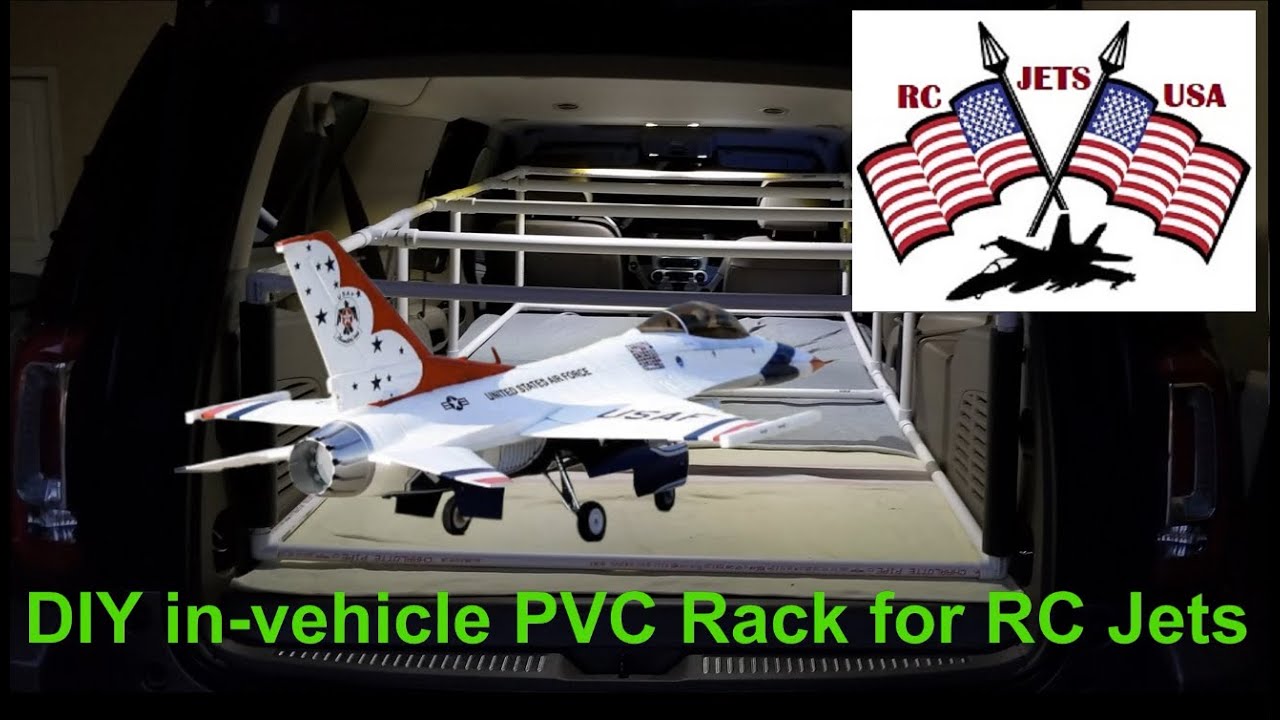 DIY in-vehicle PVC Rack for RC Jets - YouTube