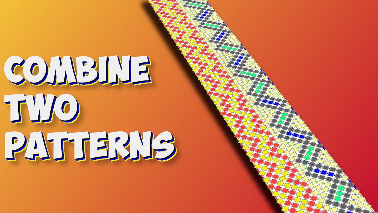 Combine Two Patterns into One Unique Friendship Bracelet Design - YouTube