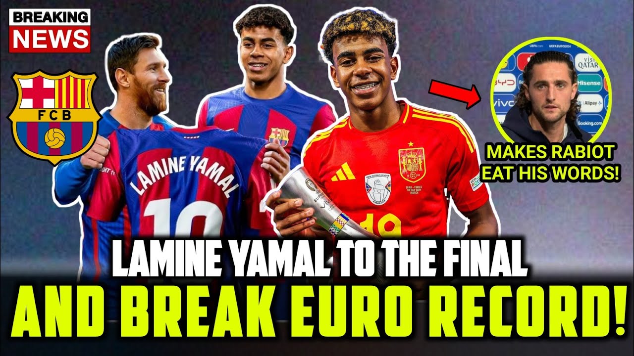 🚨| BREAKING: Barcelona Lamine Yamal Break Euro Record And Makes Rabiot ...