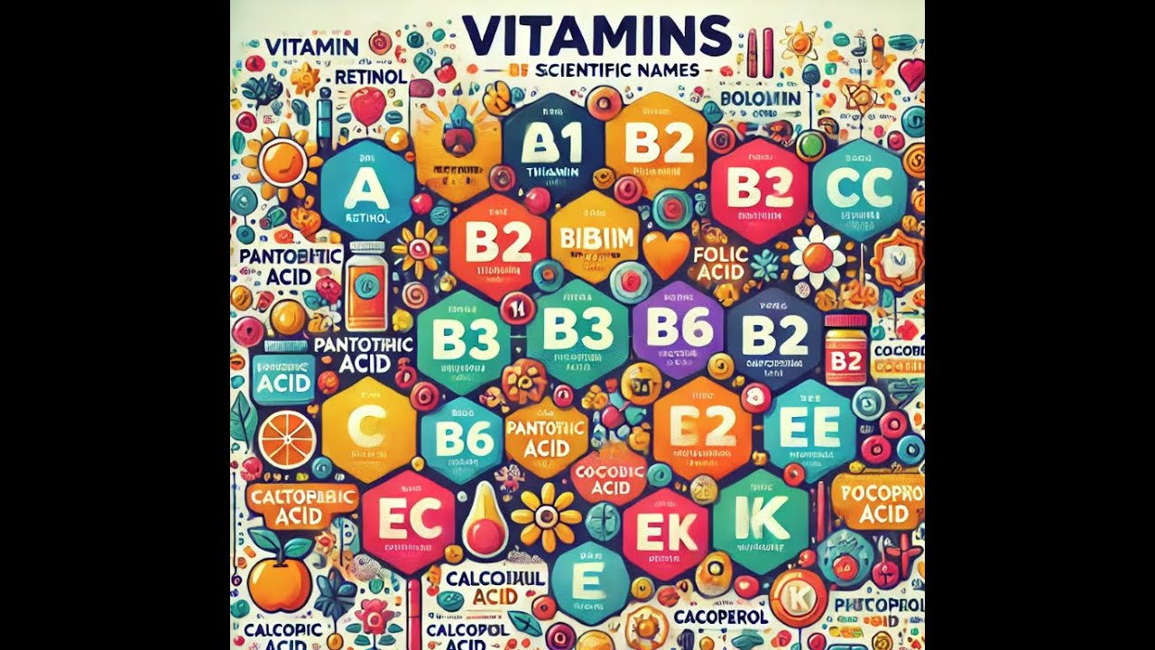 Scientific Names of Vitamins: Complete Guide to Essential Nutrients | # ...
