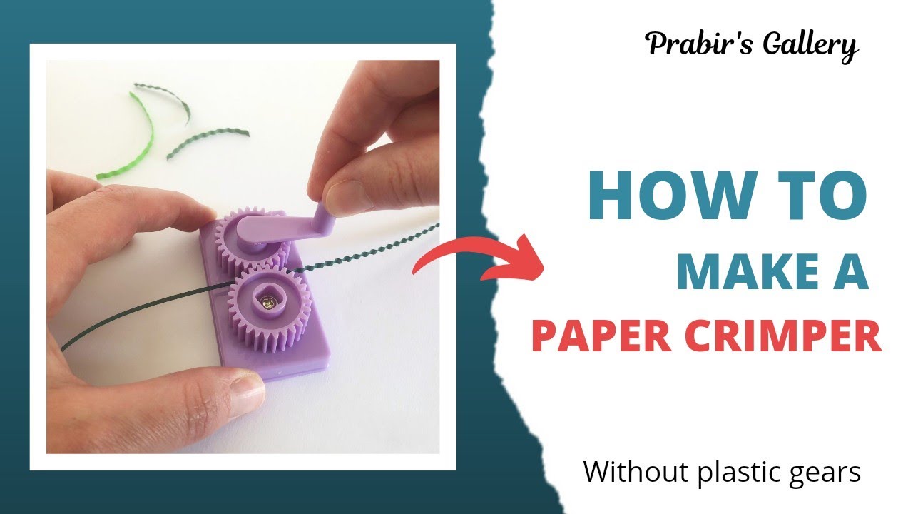 Diy Paper crimper - YouTube