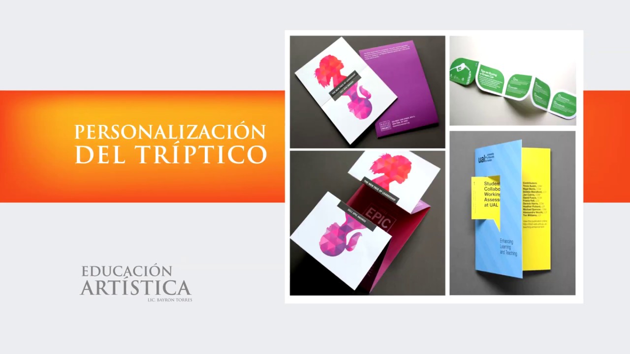 RECOMENDACIONES PARA HACER UN TRÍPTICO CREATIVO - YouTube