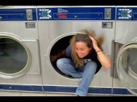 GIRL GETS TRAPPED IN DRYER - YouTube