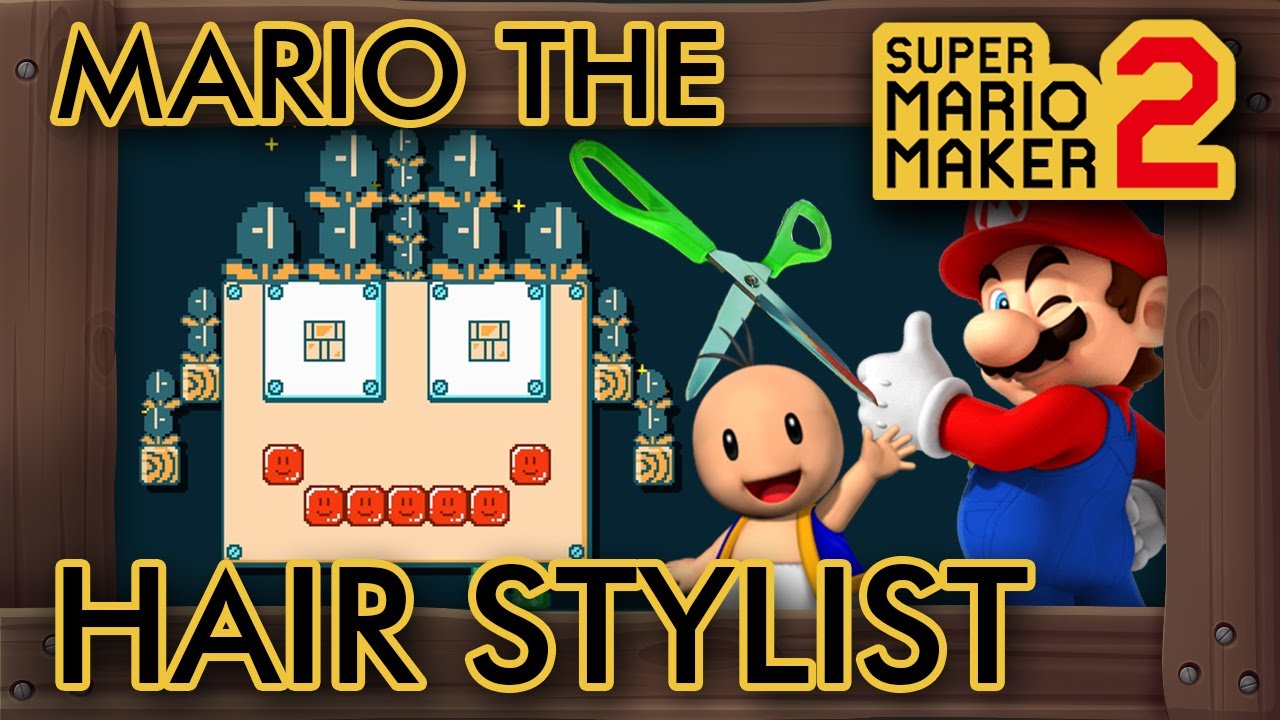 Super Mario Maker 2 - Hair Stylist Mario - YouTube