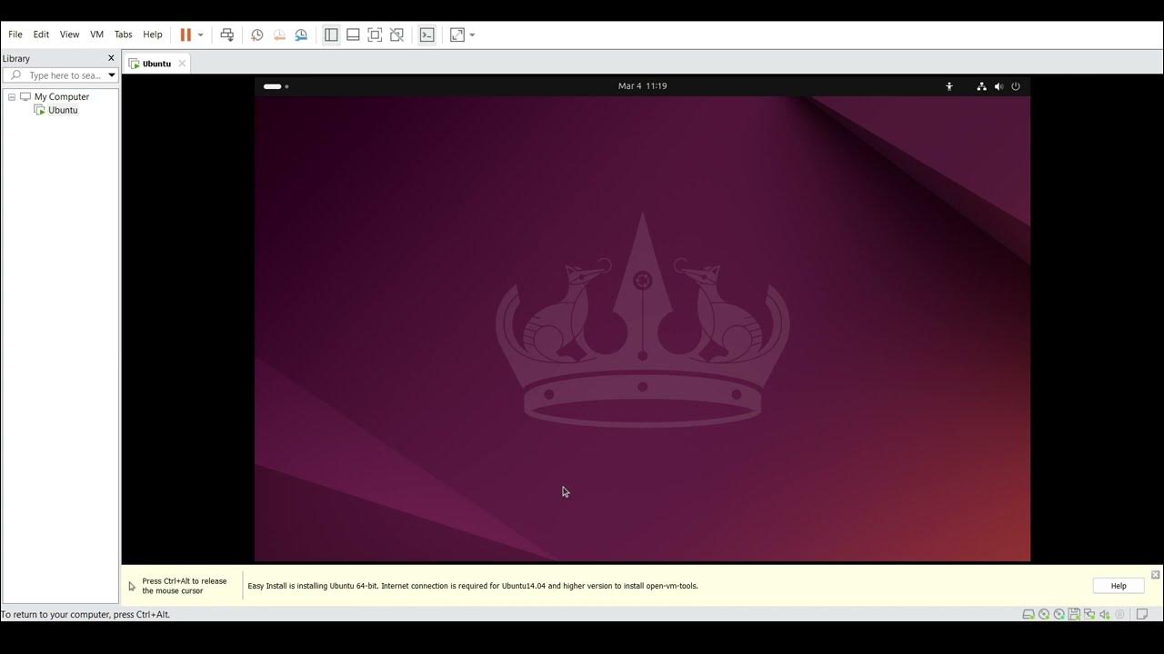 Tutorial Install Ubuntu di VMware Workstation Pro - YouTube