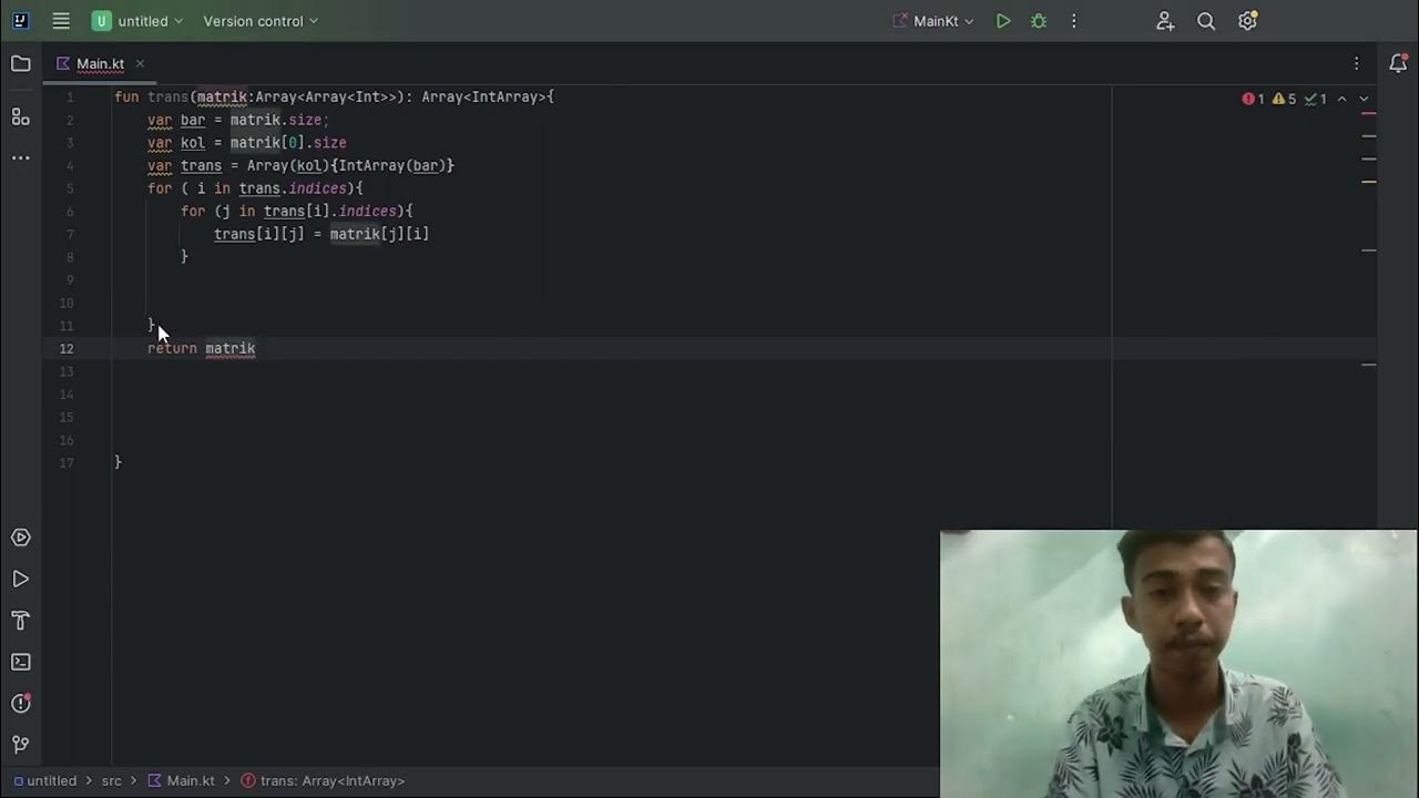 Cara membuat Transpos Matriks - YouTube