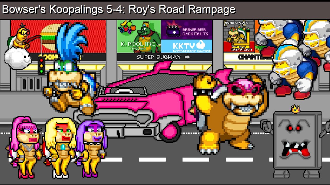 Bowser's Koopalings 5-4: Roy's Road Rampage - YouTube
