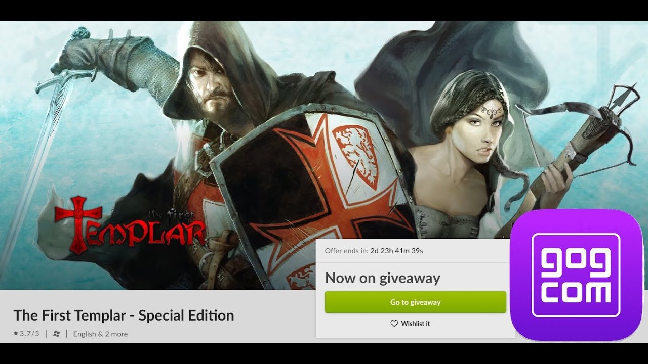 Free Game ! The First Templar Special Edition ! GOG ! 72 Hours ...
