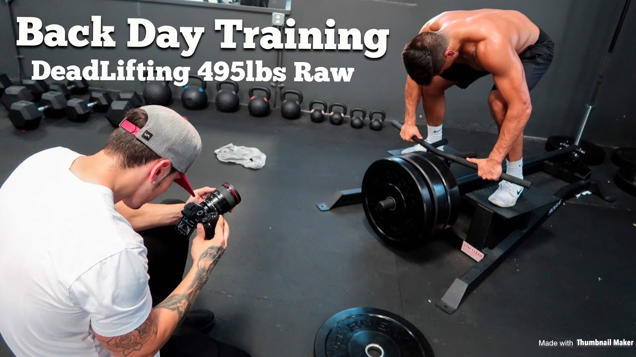 Thicker Back Day Routine | Deadlifting 495lbs Raw | - YouTube