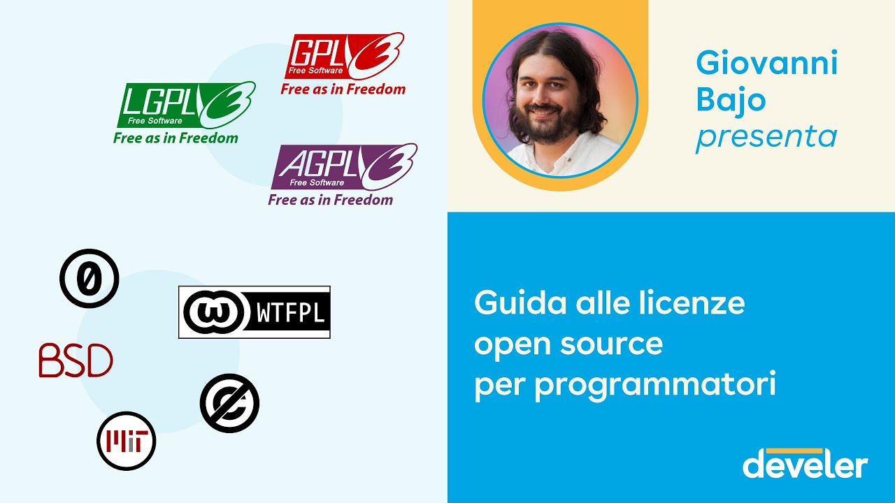 Guida alle licenze open source per programmatori - Giovanni Bajo - YouTube