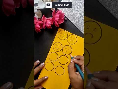 How to make diy cute emoji. ||Artistic_tantrums. - YouTube