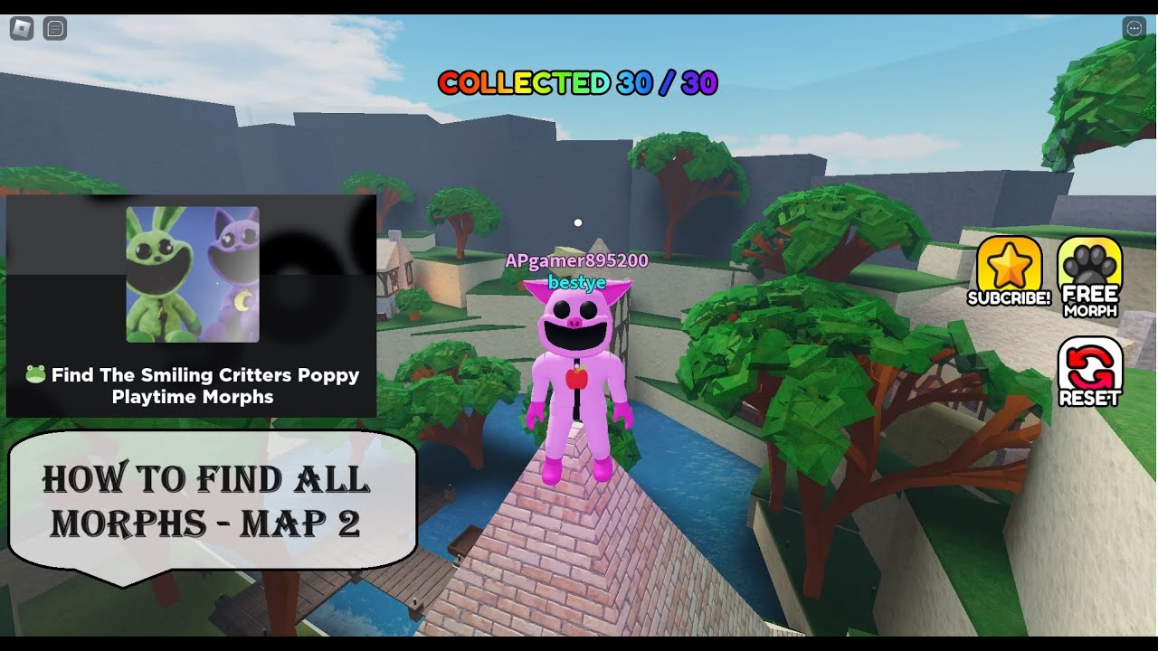 Find the Smiling Critters Poppy Playtime Morphs Map 2 - YouTube