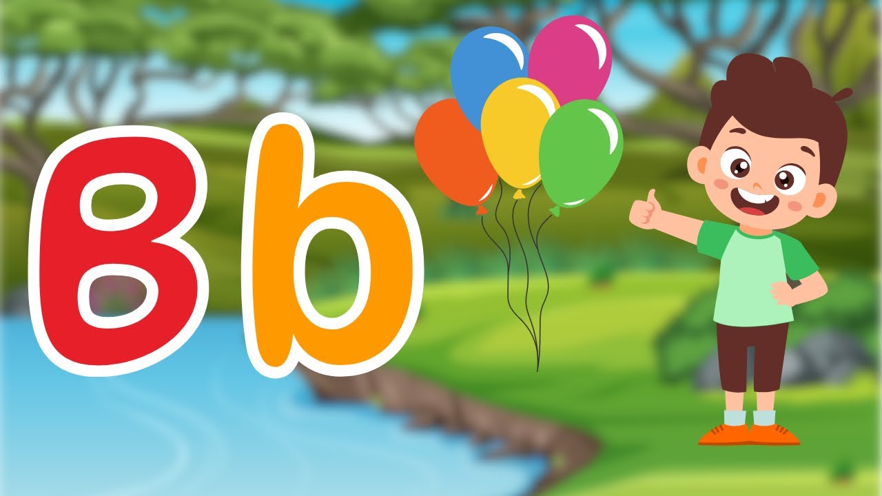 WITHOUT MUSIC | Learn the Alphabet Letter B | Phonics | Preschool and ...