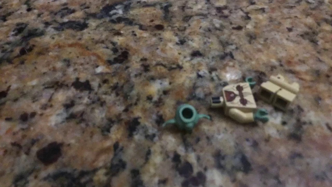 LEGO yoda falls and dies - YouTube