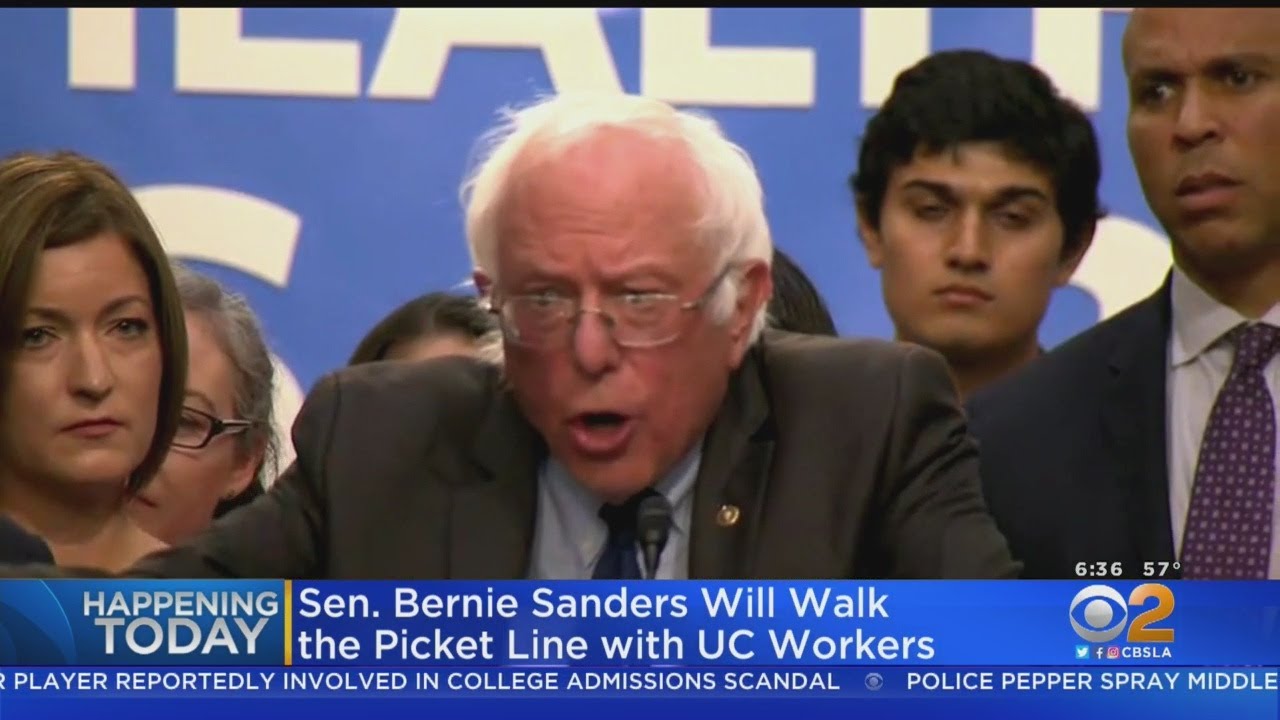 Sen. Bernie Sanders To Join Picket Lines With UC Workers - YouTube