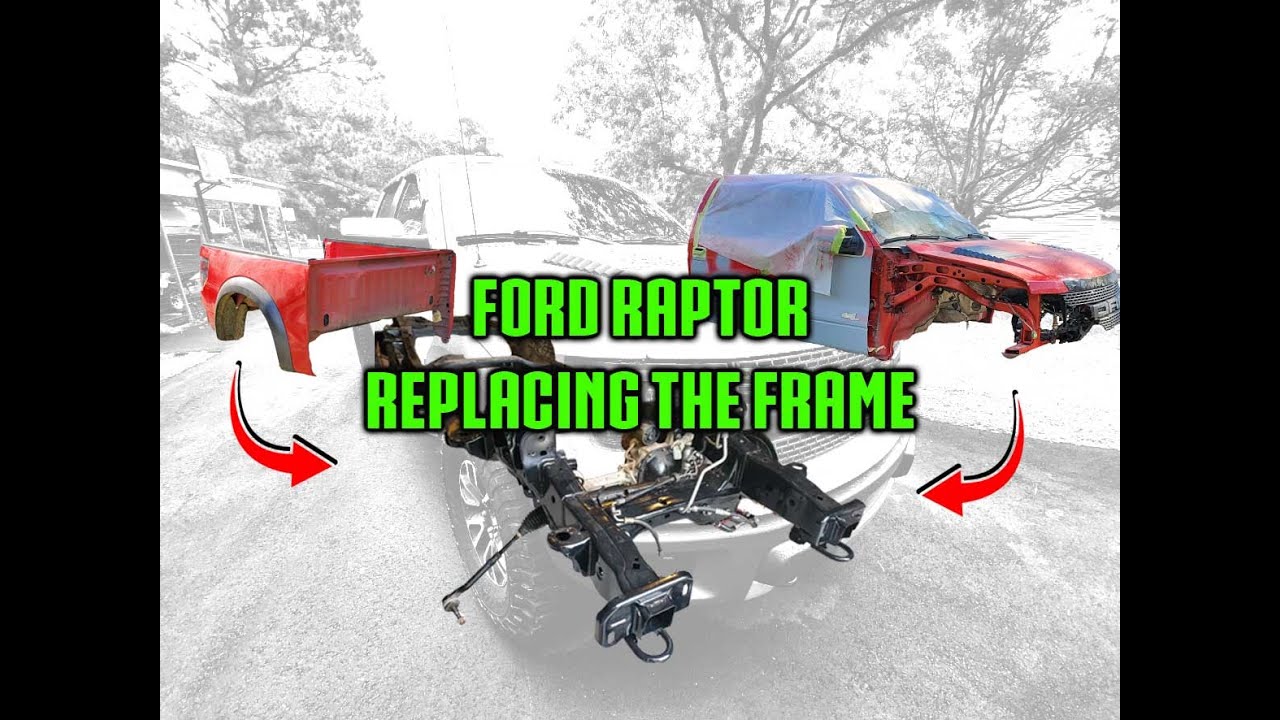 2012 Salvage Ford Raptor Frame Replacement - YouTube