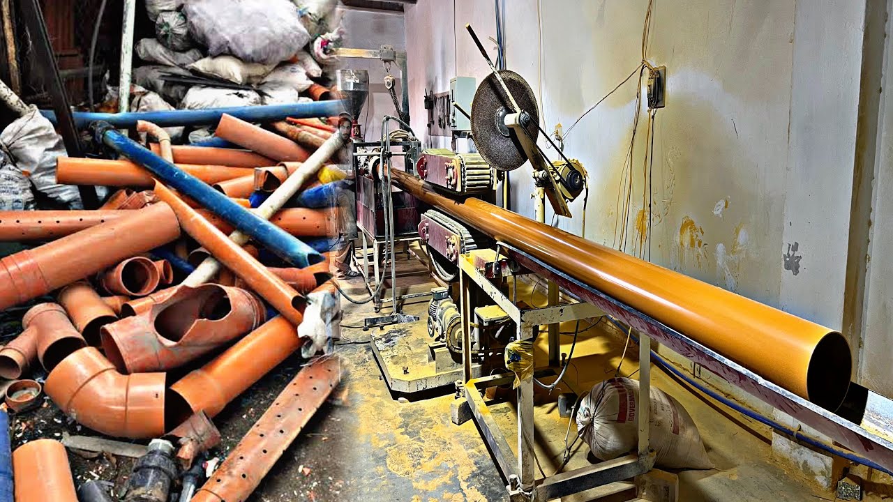 How Millions Ton Waste Plastic Pipe Convert into PVC Pipe Through ...